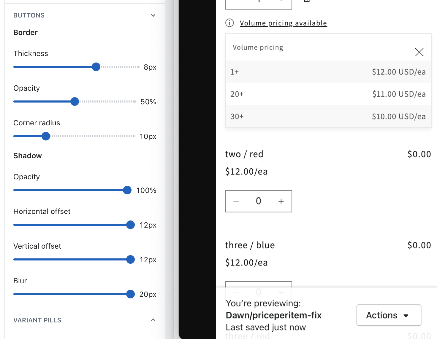 Volume Pricing Popover: Disclosure X button is misaligned with thick button borders · Issue ...