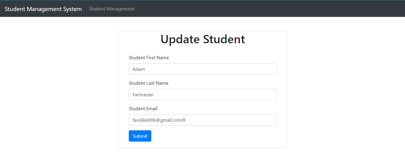 GitHub - DikaAM/student-management-system: Student Management System