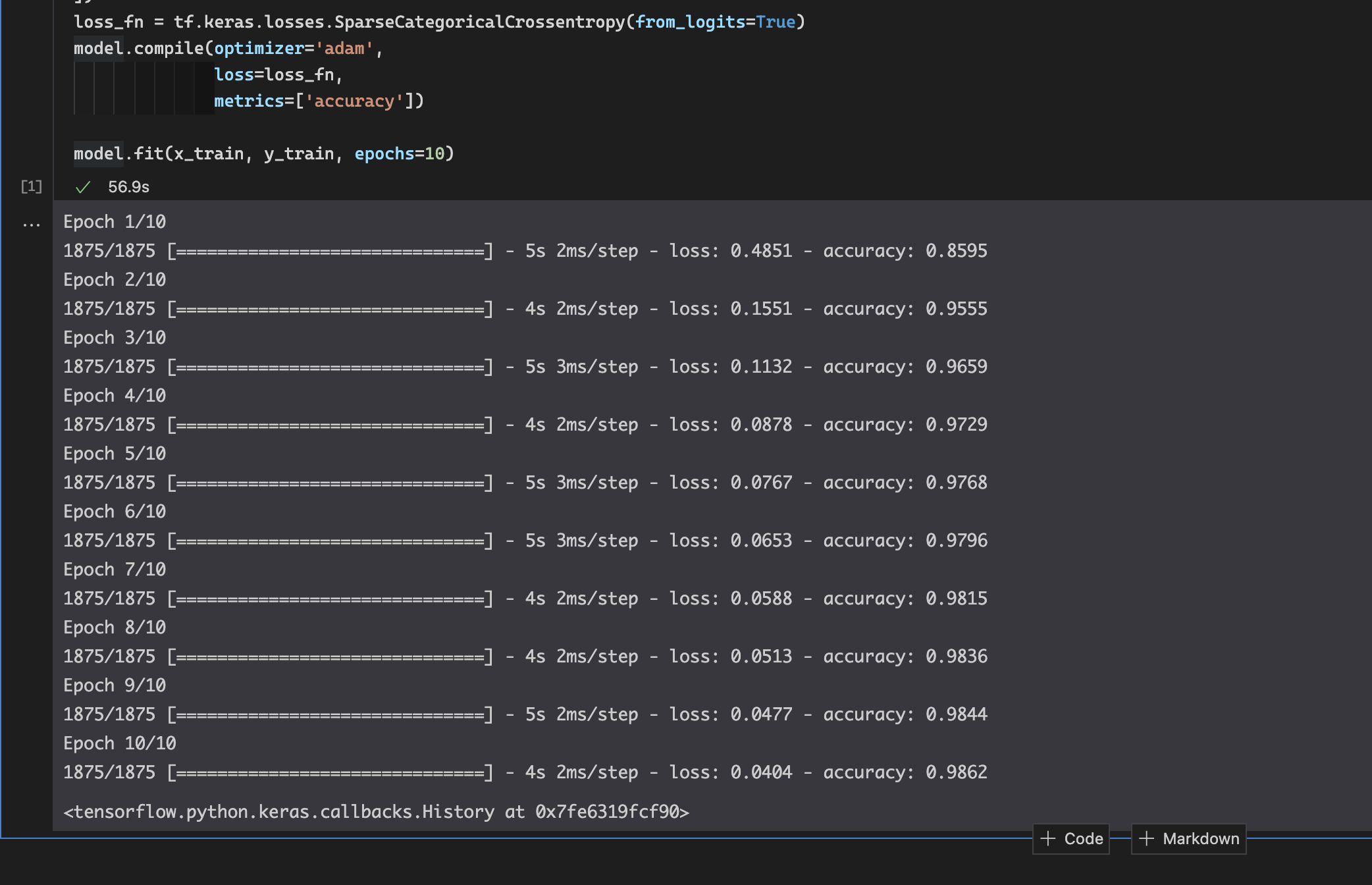 Tensorflow - training output is not rendered properly · Issue #6050 · microsoft/vscode-jupyter ...