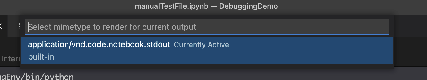 Notebook Suggestion Choose A Different Output Mimetype Only Available When Different Options 