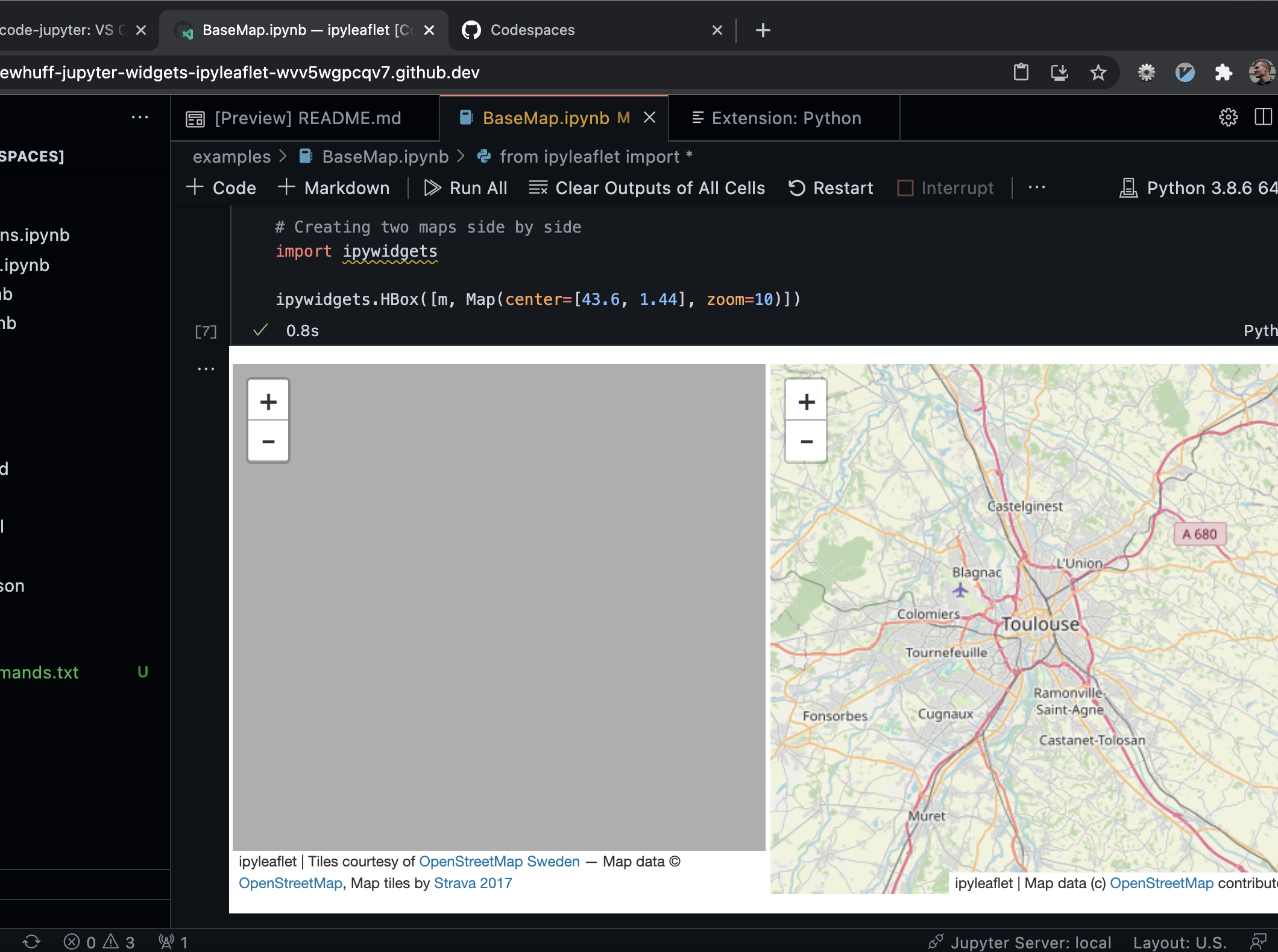Widgets do not get downloaded in CodeSpaces · Issue #5633 · microsoft/vscode-jupyter · GitHub