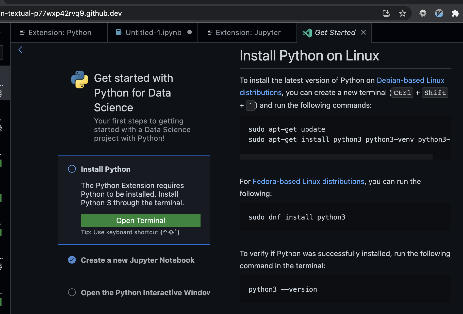 Images in walkthrough are broken on Codespaces · Issue #133309 · microsoft/vscode · GitHub