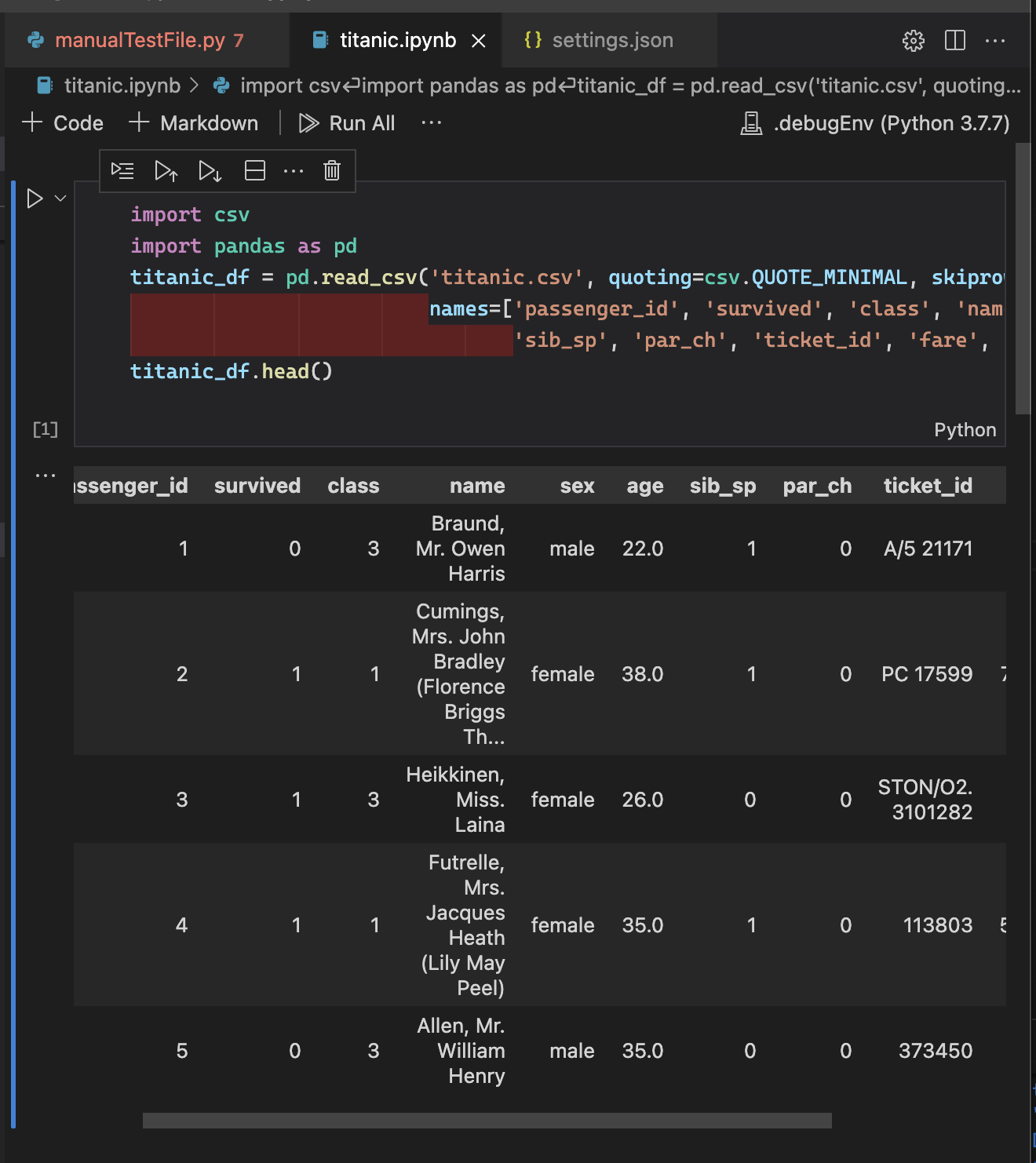 The Horizontal Scroll To Show More Columns Of A Dataframe Doesnt Work