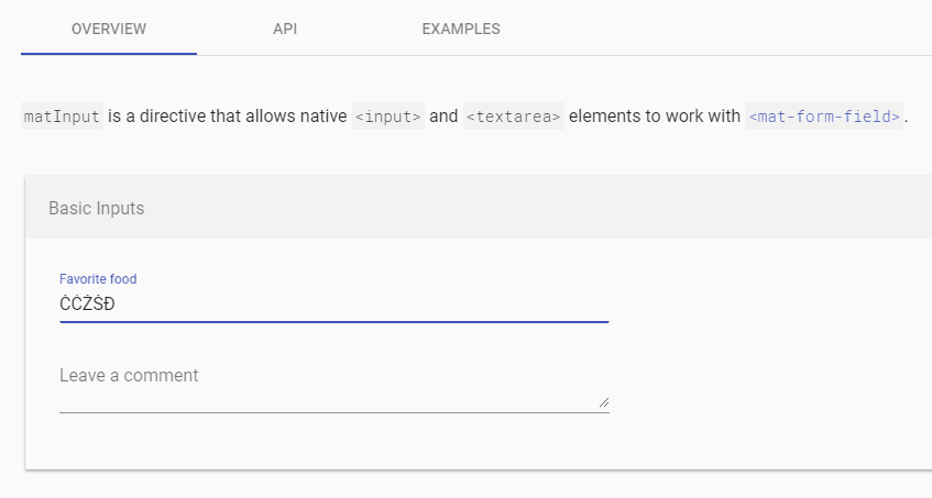 Croatian Letters · Issue 11731 · Angularmaterial · Github 