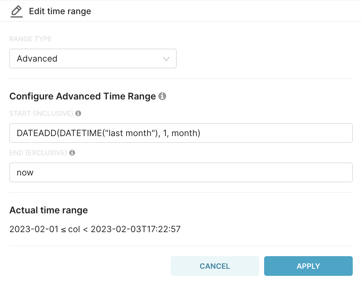 Unable to get data of Present Month in Apache Superset · Issue #22976 · apache/superset · GitHub