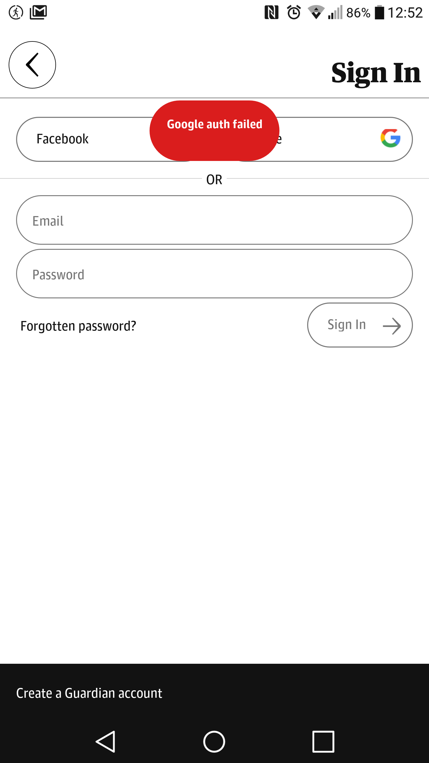 Cannot sign into account using Google Auth · Issue #19252 · guardian ...