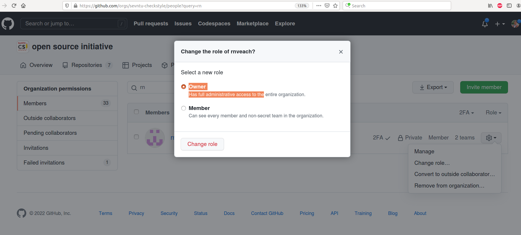 Make release by another admin - rnveach · Issue #12453 · checkstyle/checkstyle · GitHub