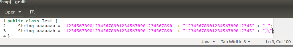 LineLength measures Java characters, not Unicode characters · Issue #5089 · checkstyle ...