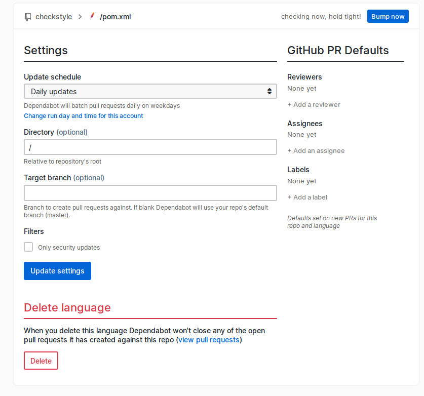 Integrate dependabot service · Issue #7224 · checkstyle/checkstyle · GitHub