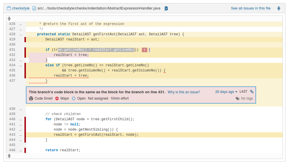Resolve Sonar Violation This Branchs Code Block Is The Same As The Block For The Branch On 