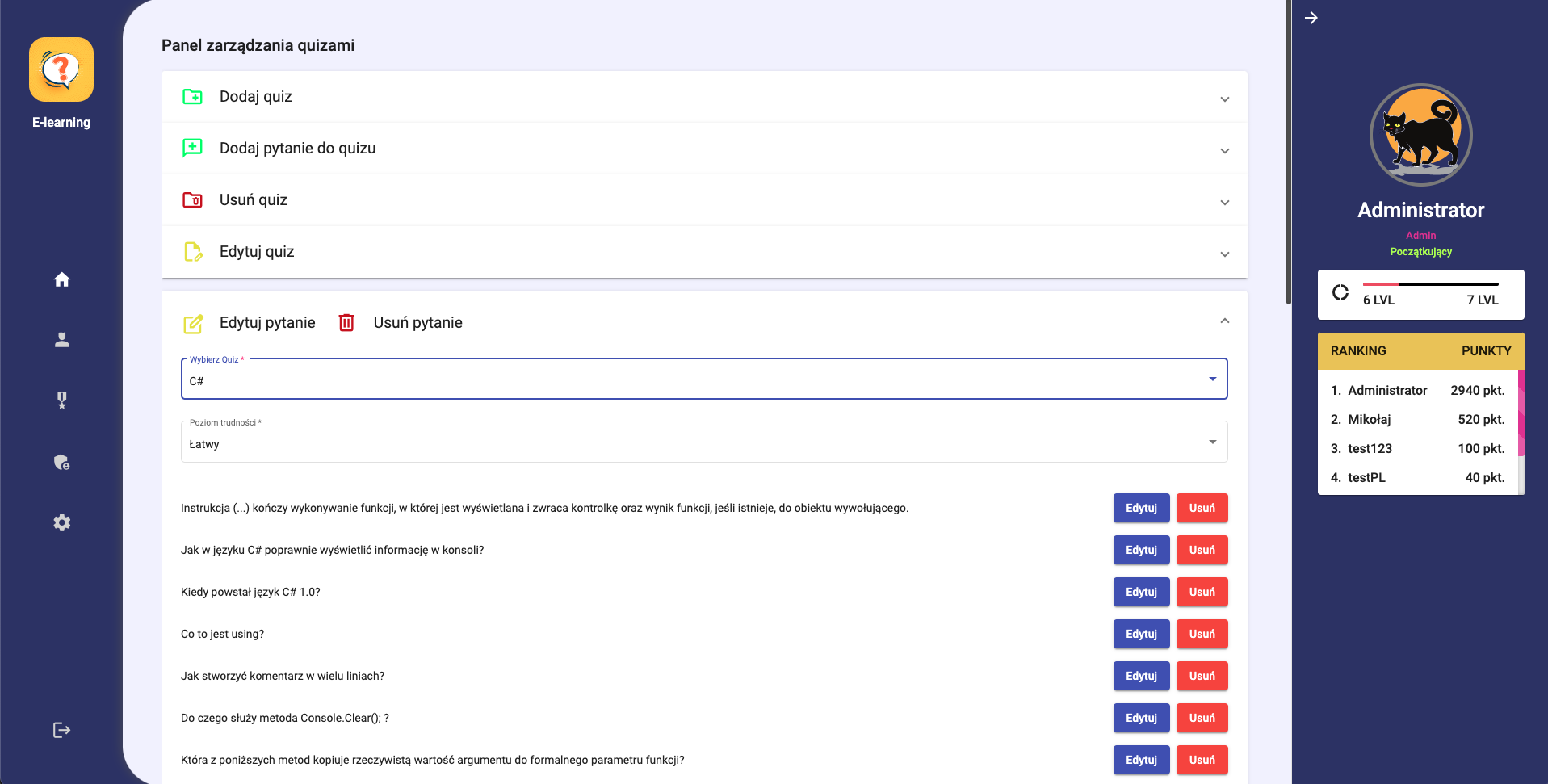 GitHub - L3monPL/QuizAppAngular14