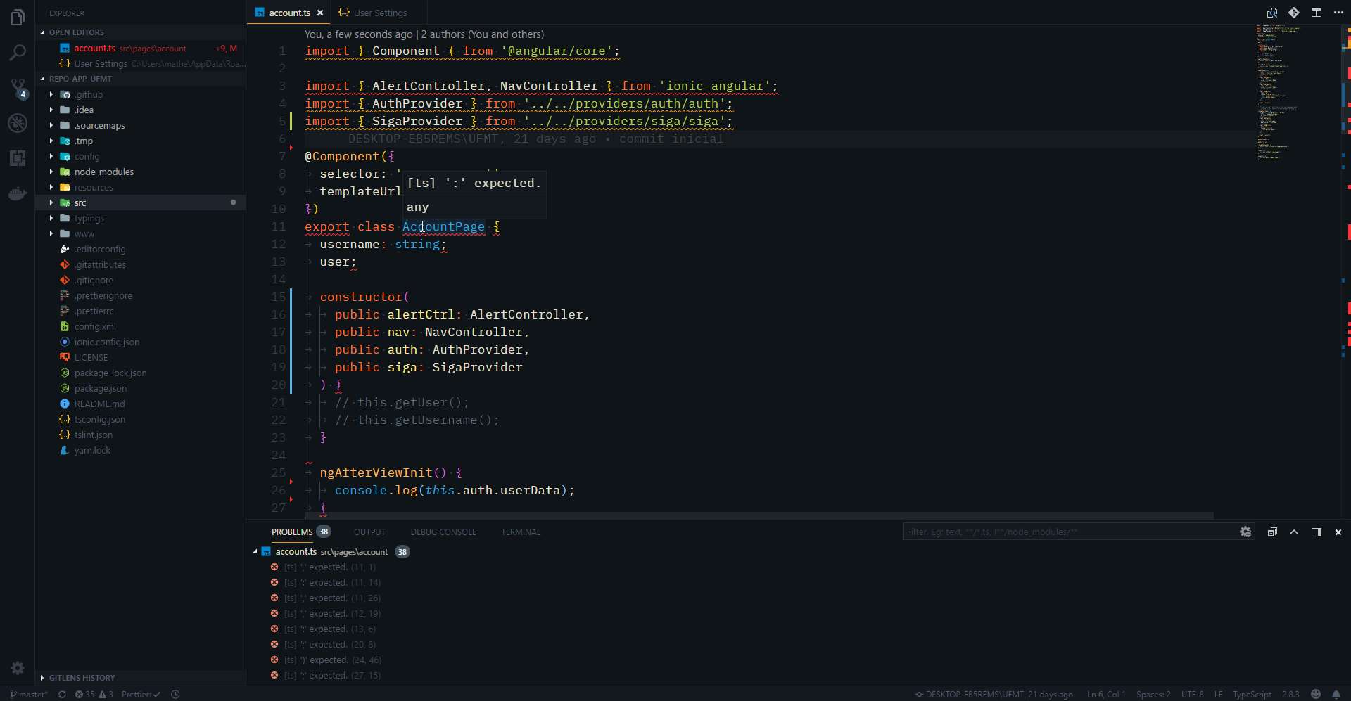 TS Server breaks after format file · Issue #51279 · microsoft/vscode ...