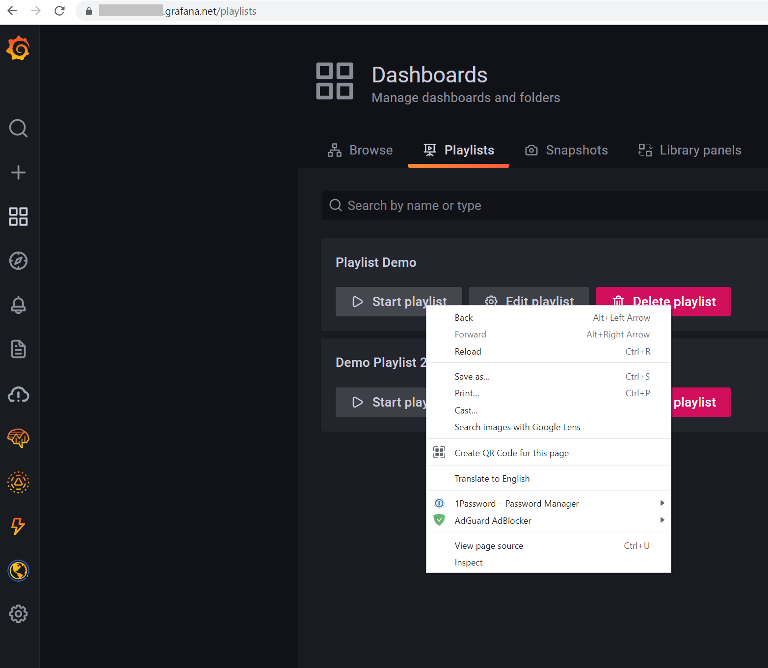 Playlist URL Unavailable in Grafana UI · Issue #44070 · grafana/grafana · GitHub