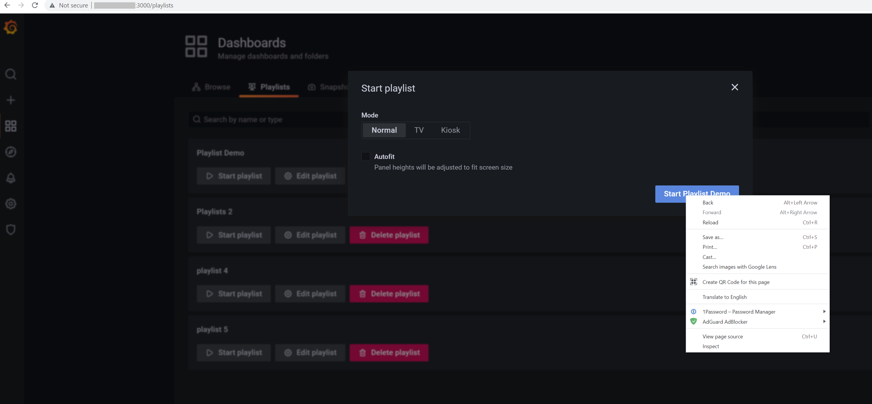 Playlist URL Unavailable in Grafana UI · Issue #44070 · grafana/grafana · GitHub