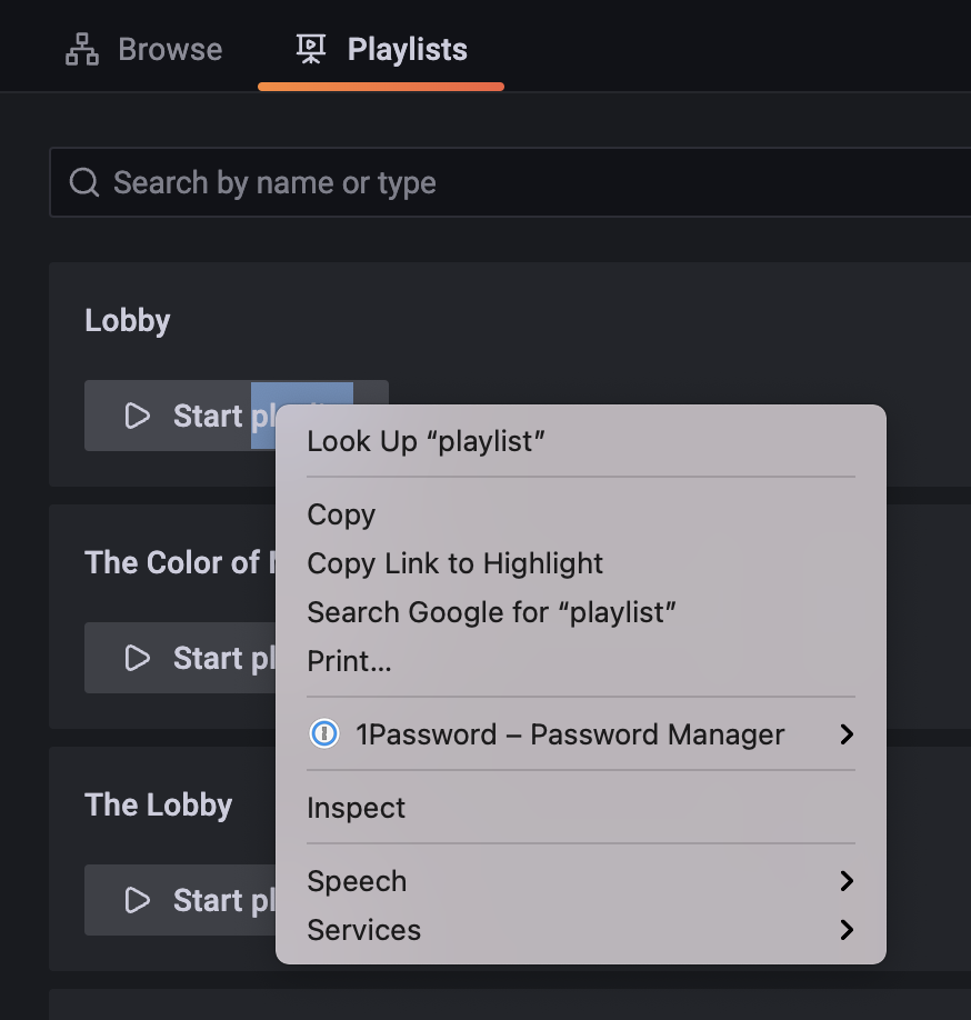 Playlist URL Unavailable in Grafana UI · Issue #44070 · grafana/grafana · GitHub