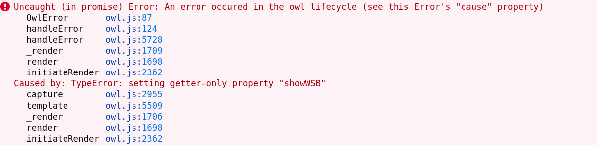 throw type error: setting getter-only property, in capture function · Issue #1446 · odoo/owl ...