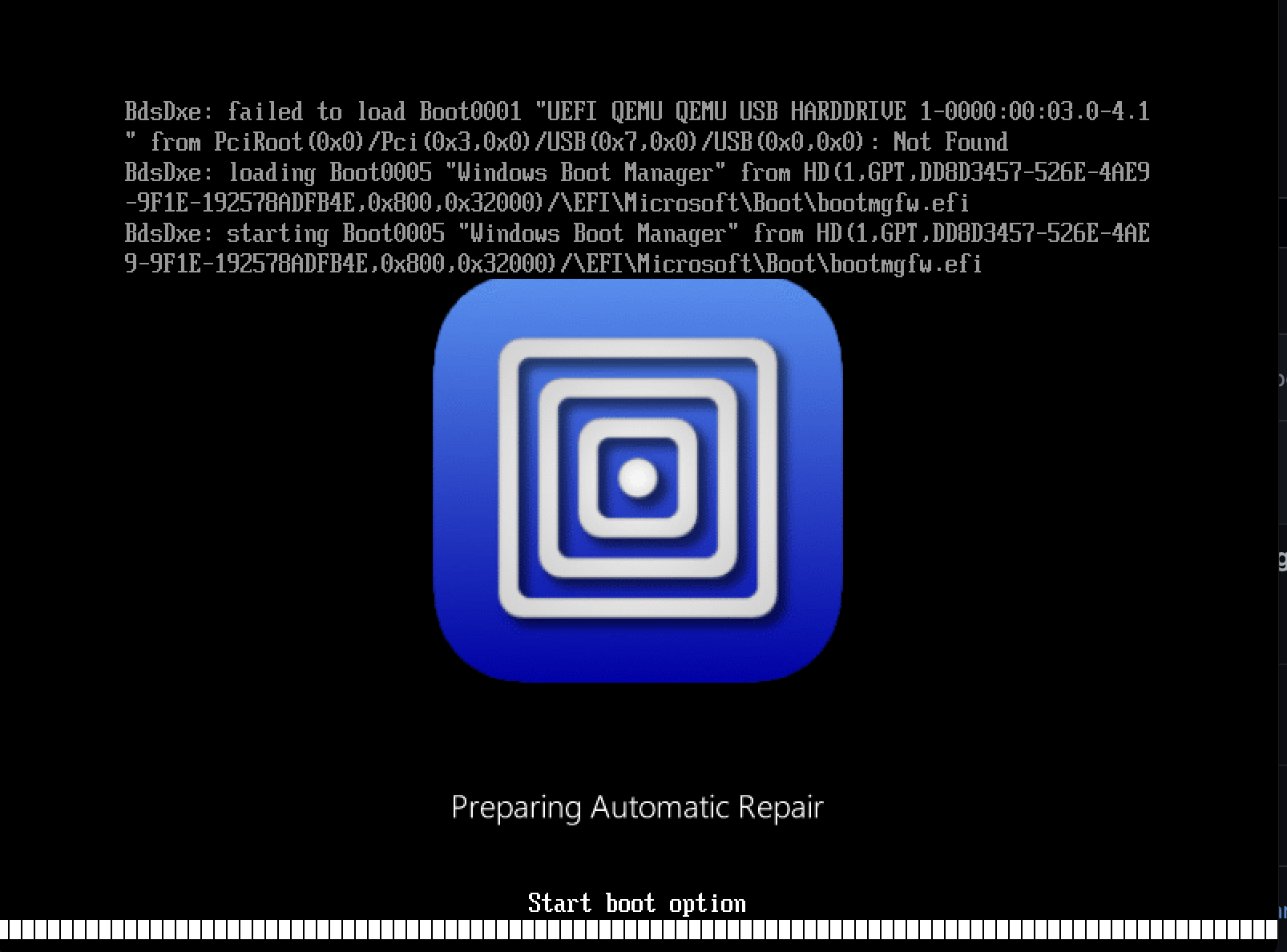 Windows 11 stopped booting out of the blue, launches in 'Preparing ...