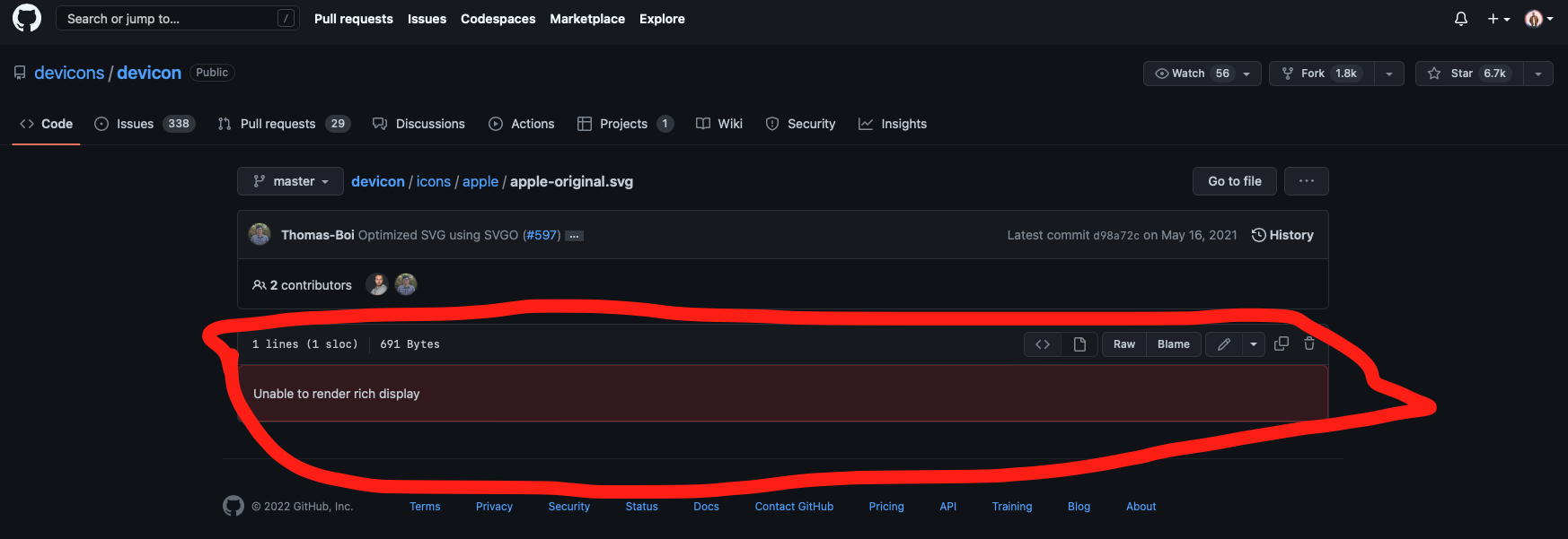 [BUG]: Unable to load/view icon · Issue #1599 · devicons/devicon · GitHub