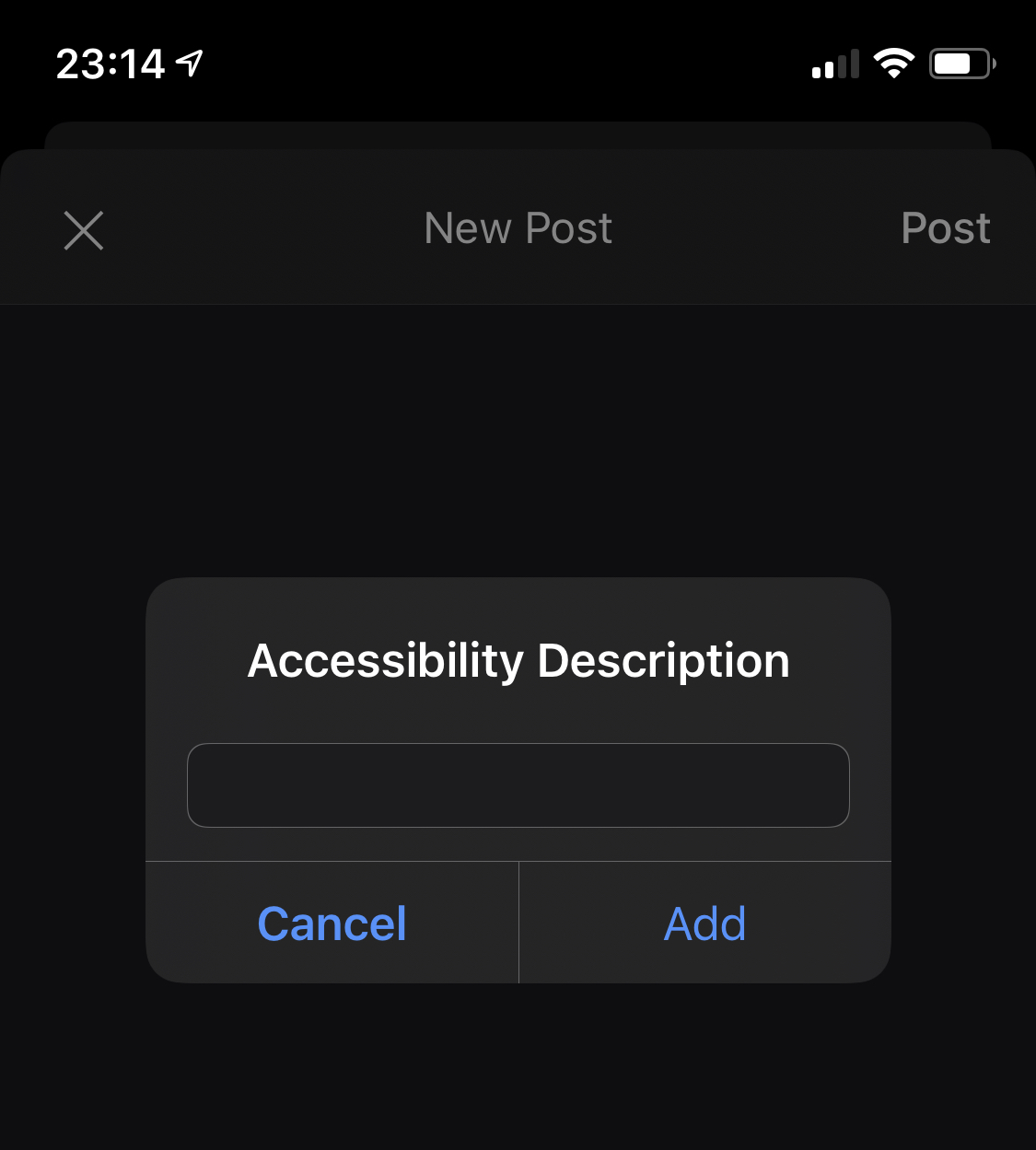 iOS app: Allow more room to write an accessibility description · Issue #181 · microdotblog ...
