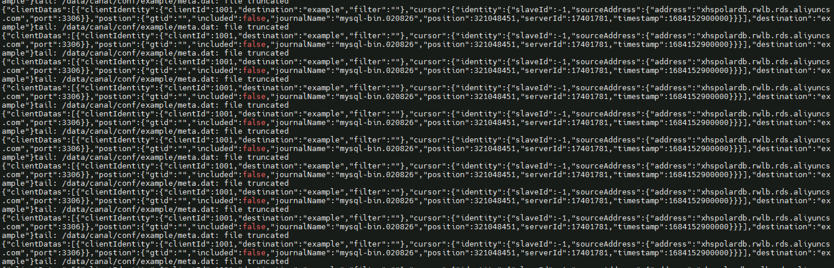 Canal 1.1.4一直报java.nio.channels.ClosedChannelException · Issue #4713 · alibaba/canal · GitHub