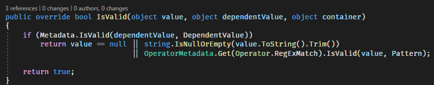 RegularExpressionIf validates regex even if the value is null or empty ...