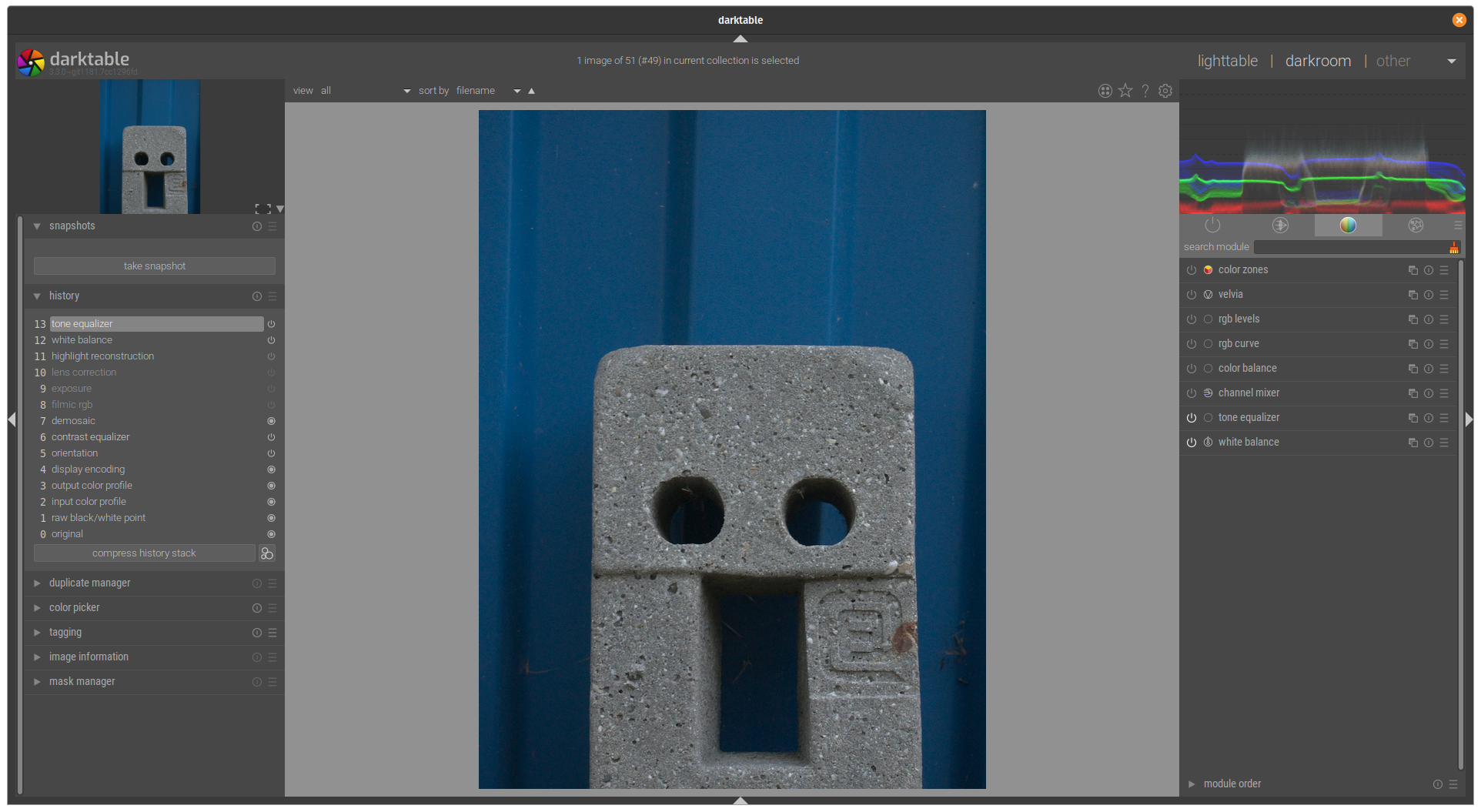 Tone Equalizer with eigf causes weird artifacts when zoomed in and sometimes crashes when ...