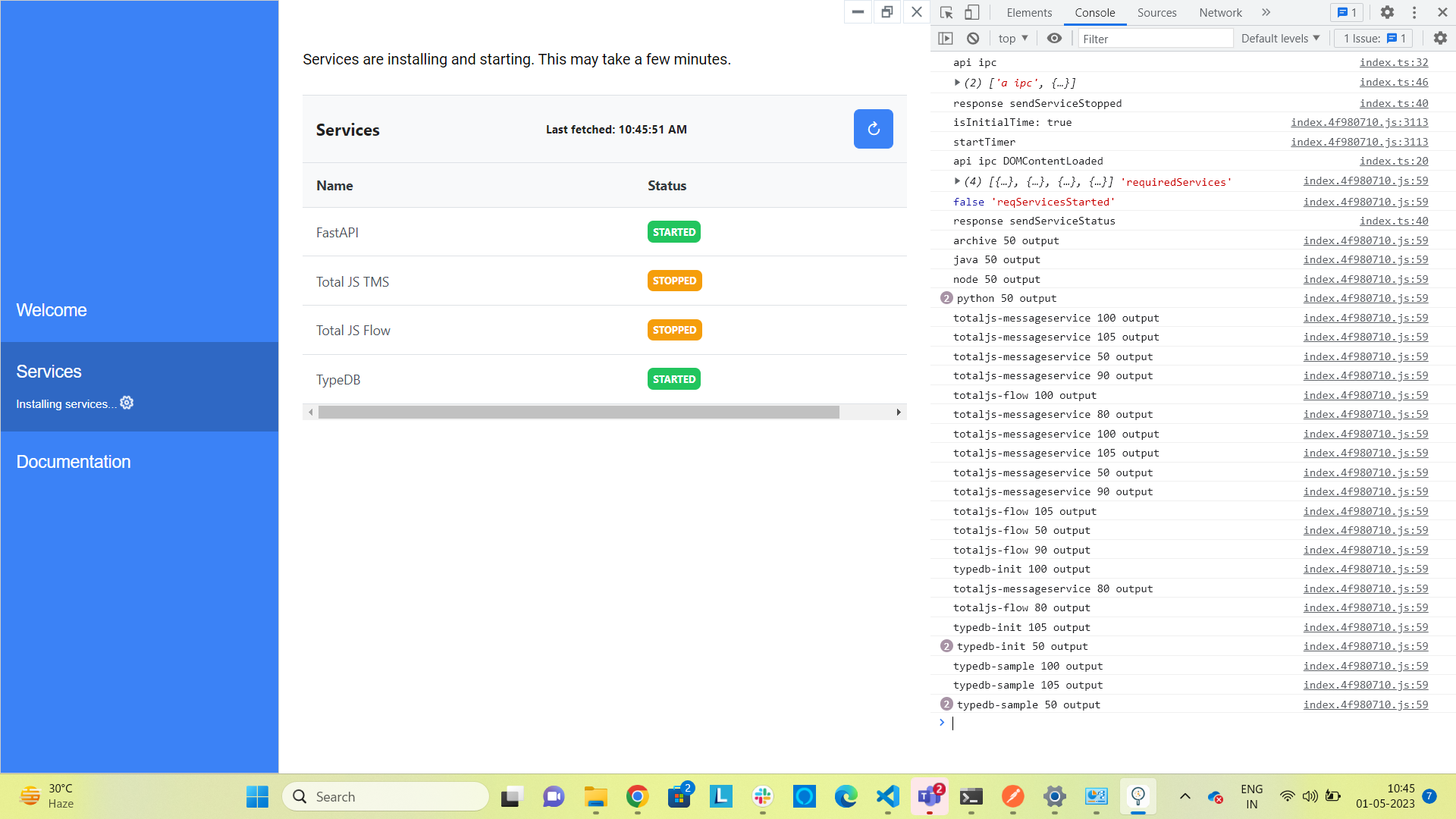 In new build, services were not starting. · Issue #478 · typerefinery-ai/typerefinery · GitHub
