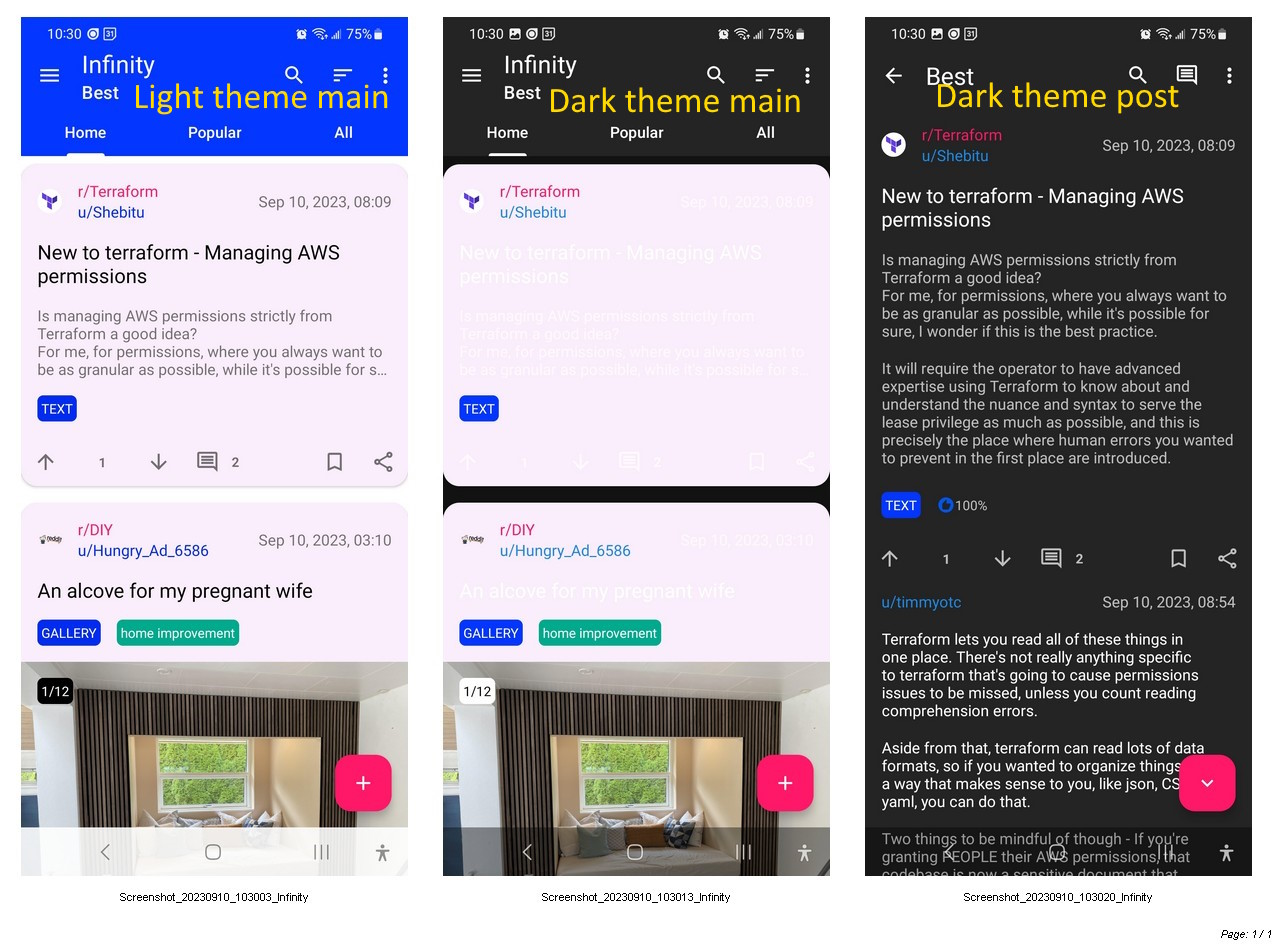 Colors for dark theme on main screen are broken · Issue #1539 · Docile-Alligator/Infinity-For ...