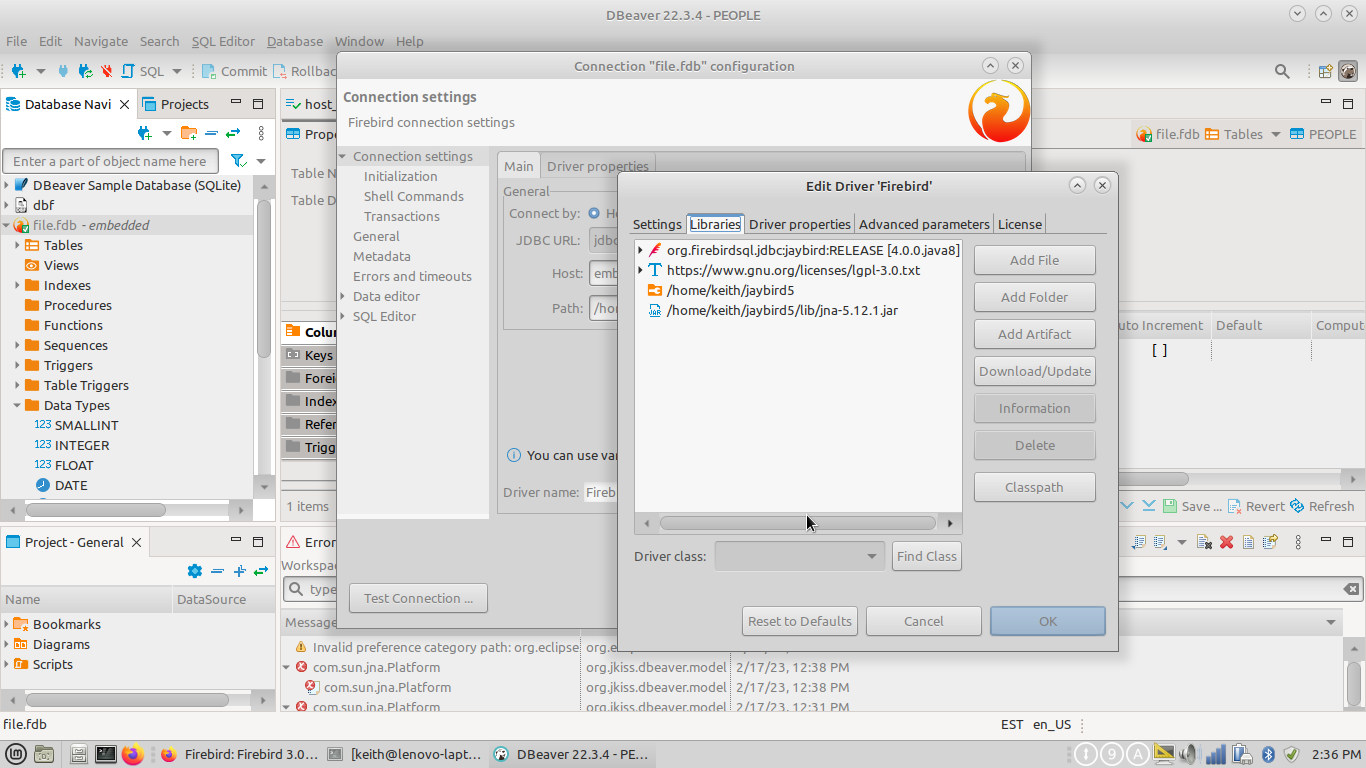 Embedded Firebird File - Not sure this is a bug with DBeaver · Issue #17908 · dbeaver/dbeaver ...