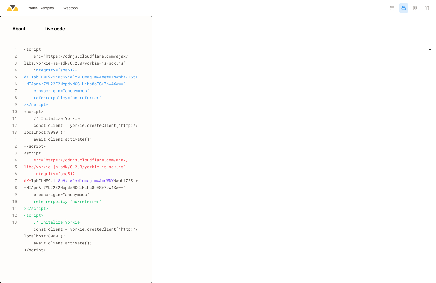 Apply Styles To `example Preview` Page · Issue 10 · Yorkie Teamyorkie · Github 1132