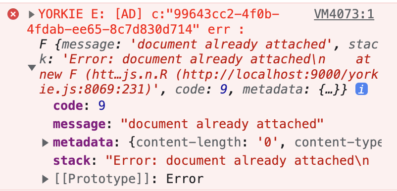 Include document ID in error messages related to document status · Issue #456 · yorkie-team ...