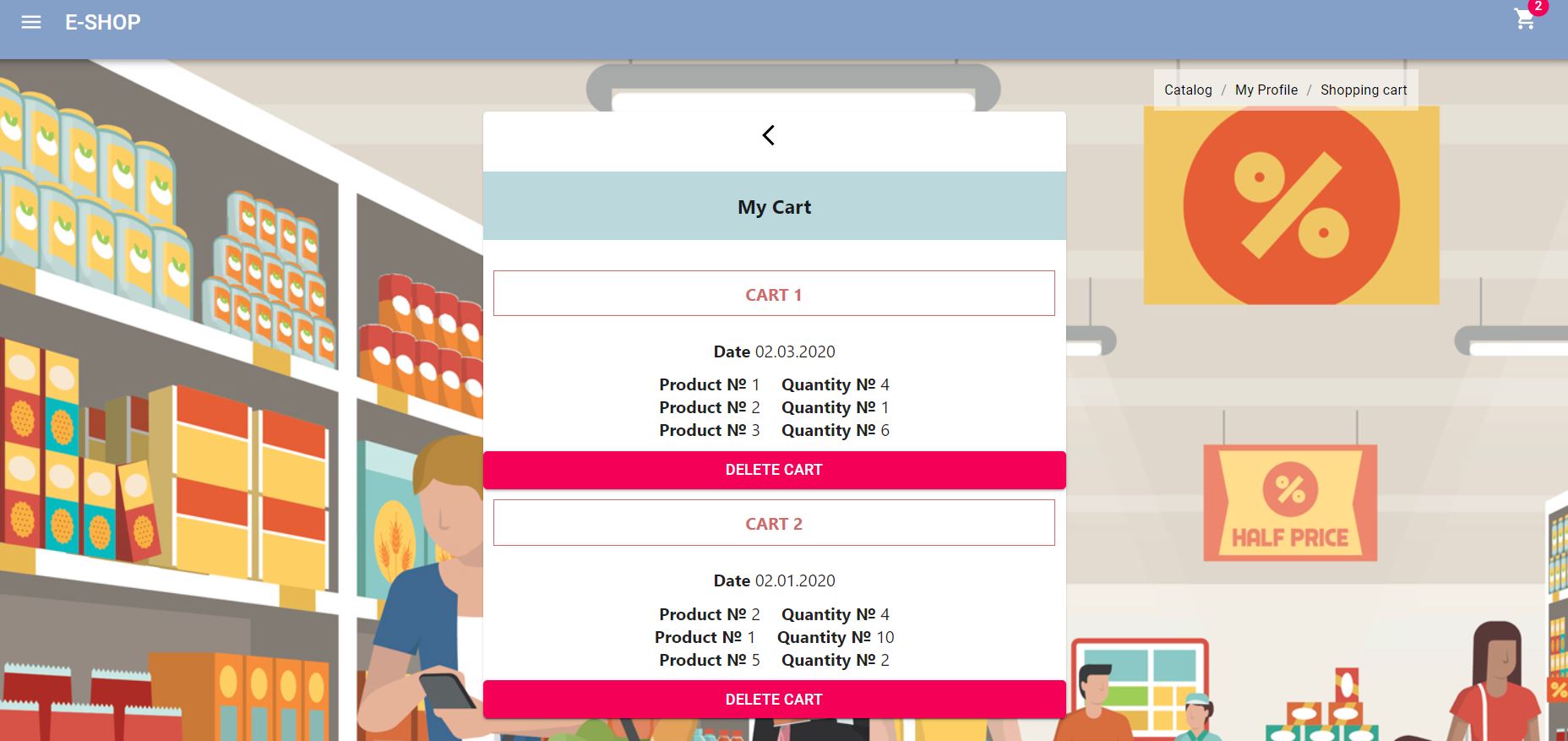 GitHub - nastya-atro/e-shop: Online store | React.TS | Redux