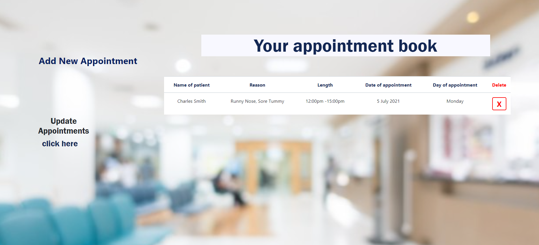 GitHub - AmyMarais/Doctor-s-Appointment-App: A doctor's appointment application built using the ...