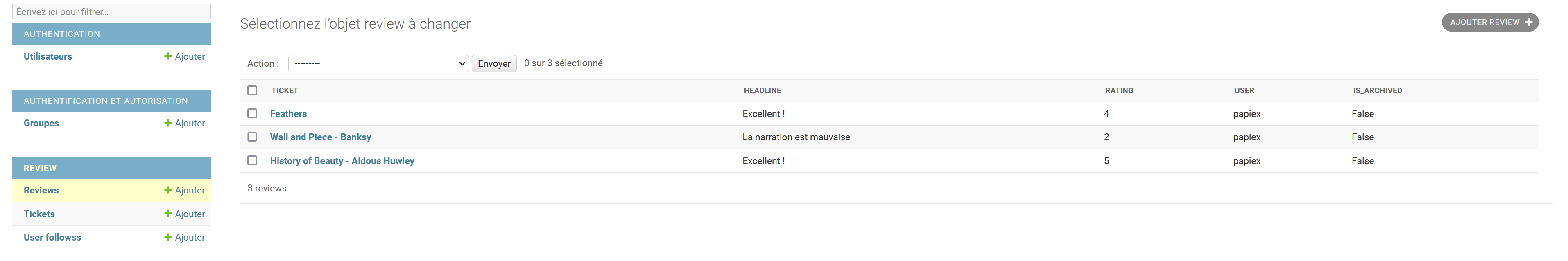 GitHub - Papiex/LITReview-Web-Application