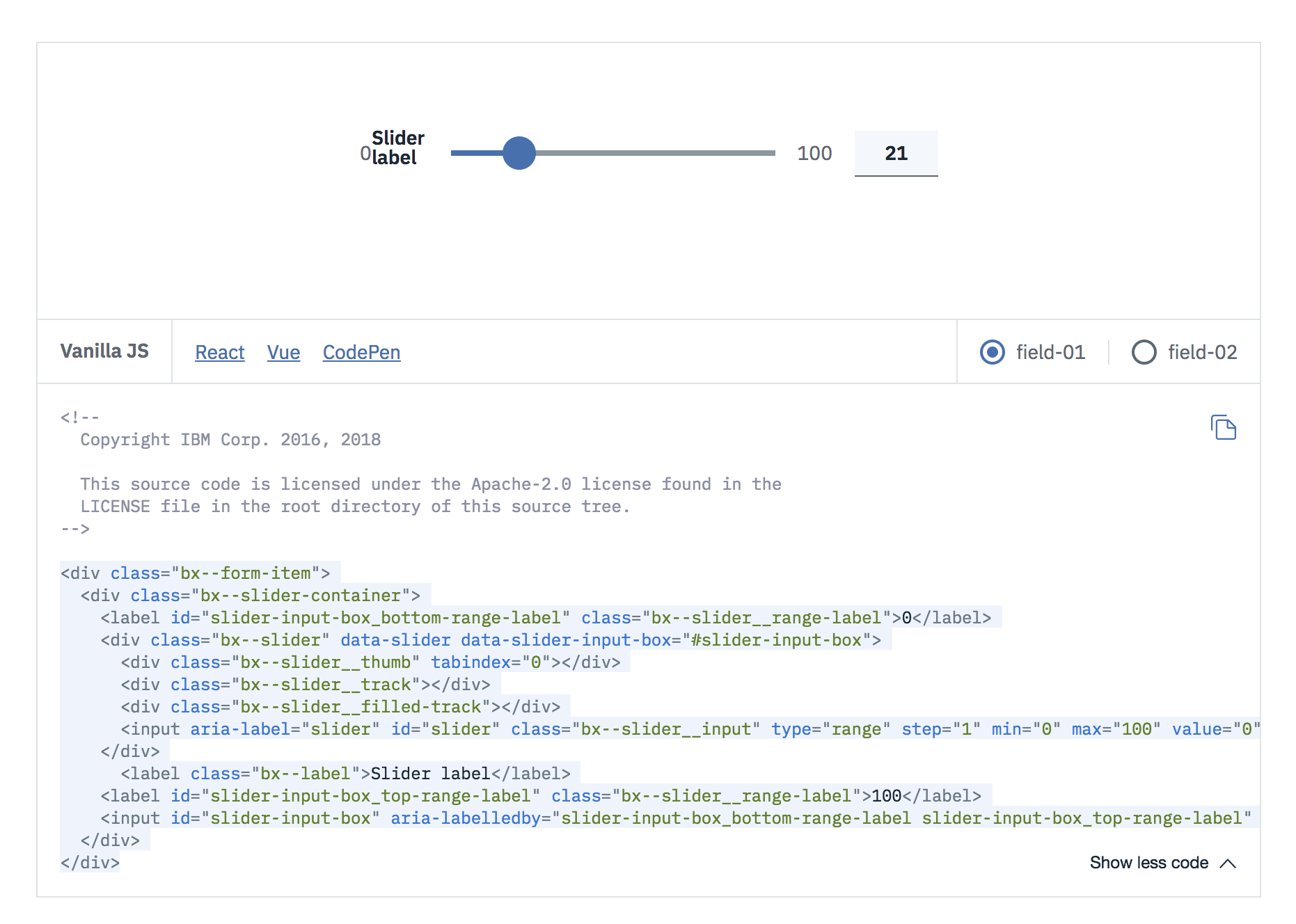 Minor bug in html on Slider component page · Issue #2192 · carbon ...