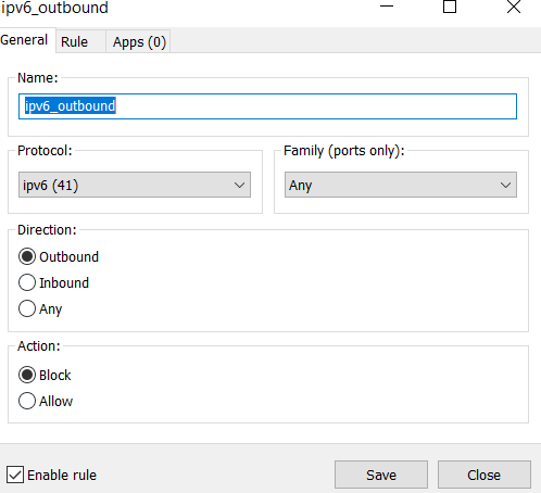 IPv6 outbound not blocking · Issue #1235 · henrypp/simplewall · GitHub