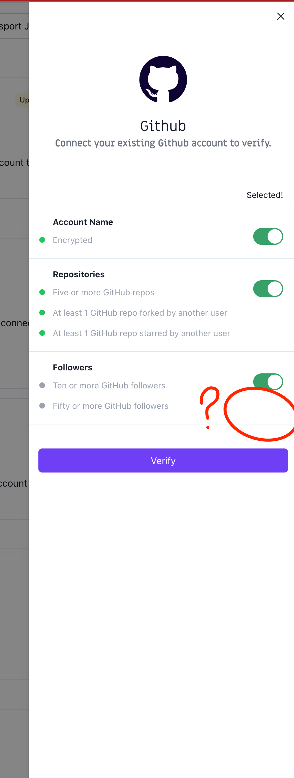 [BUG] Missing switch for Github stamp · Issue #574 · passportxyz/passport · GitHub
