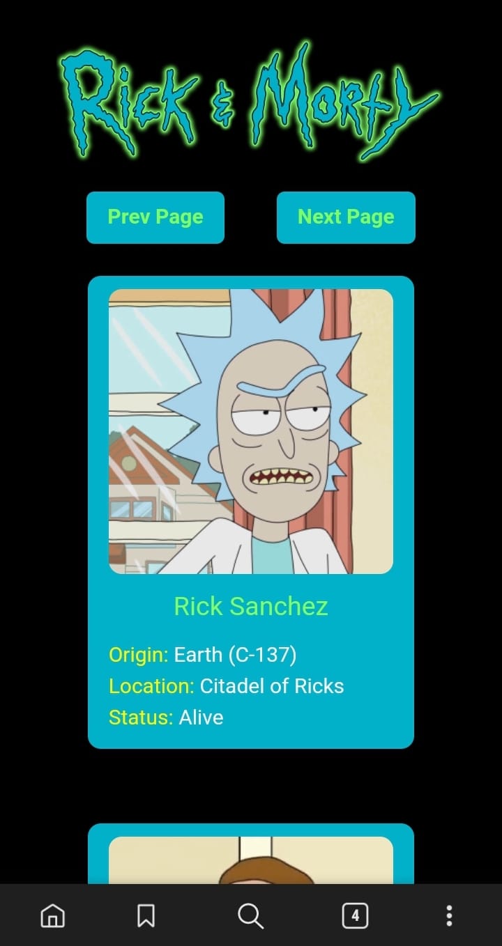 GitHub - IannRedzio/react-rick-and-morty