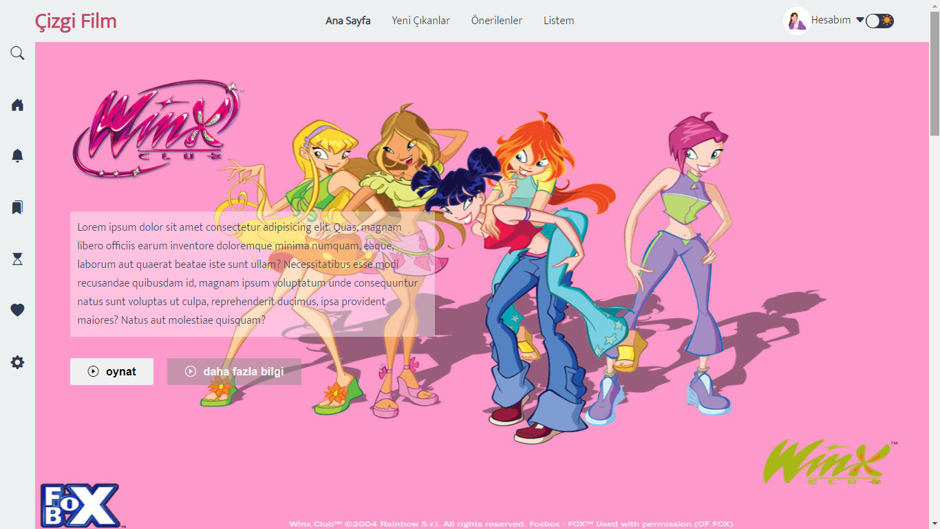 GitHub - melikebasturk/cizgi-film: Html5-Css3-Javascript Kullanarak ...