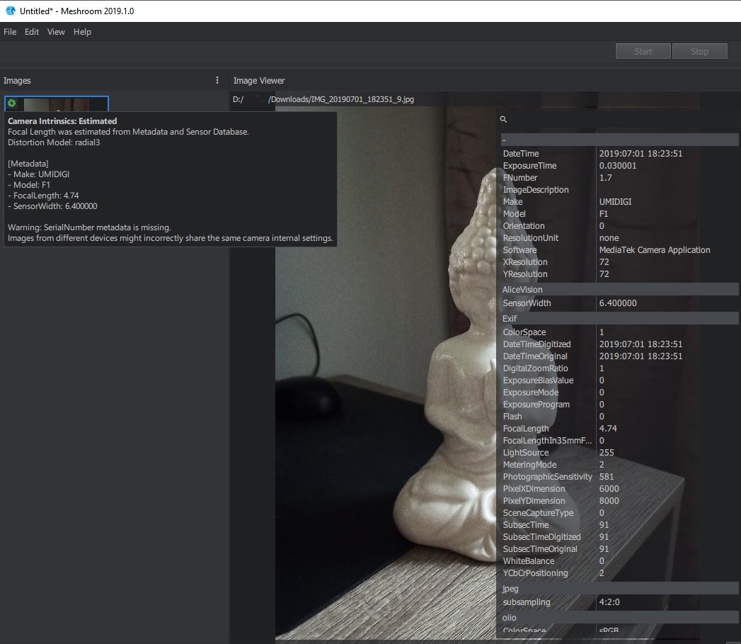 Unable to upload images · Issue #322 · alicevision/Meshroom · GitHub