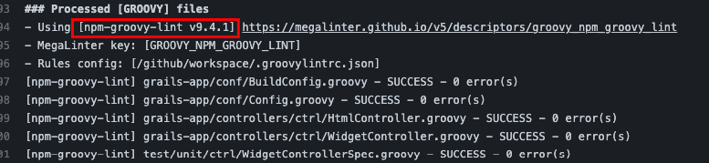 mega linter does not show the same errors as the extension vscode ...