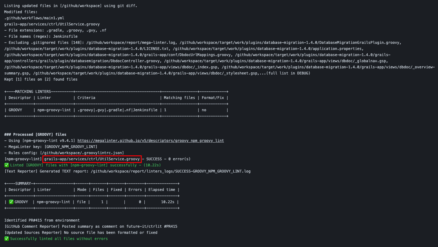 mega linter does not show the same errors as the extension vscode ...