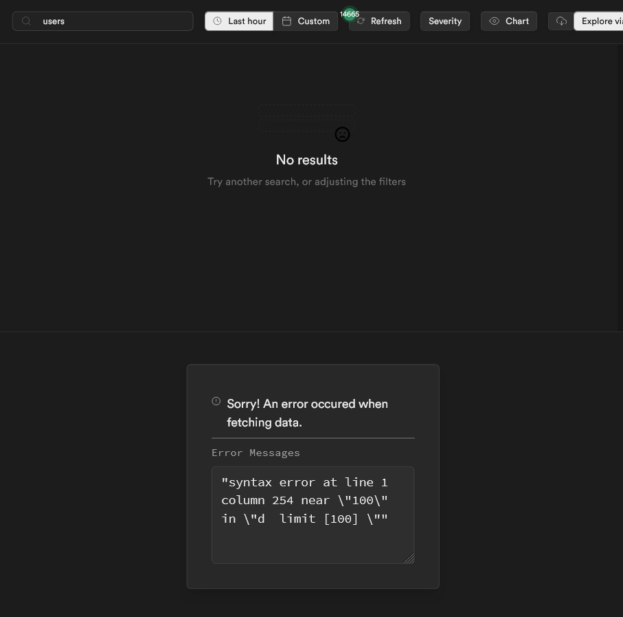 Logs: unable to filter query in search bar · Issue #6202 · supabase/supabase · GitHub