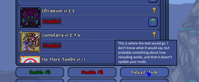 Clarify Parts Of The Menu · Issue 1386 · Tmodloader Tmodloader · Github