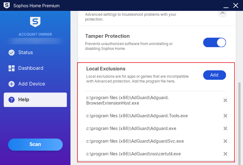 Sophos Home Antivirus Incompatibility issues with AdGuard For Windows. It blocks downloads in ...
