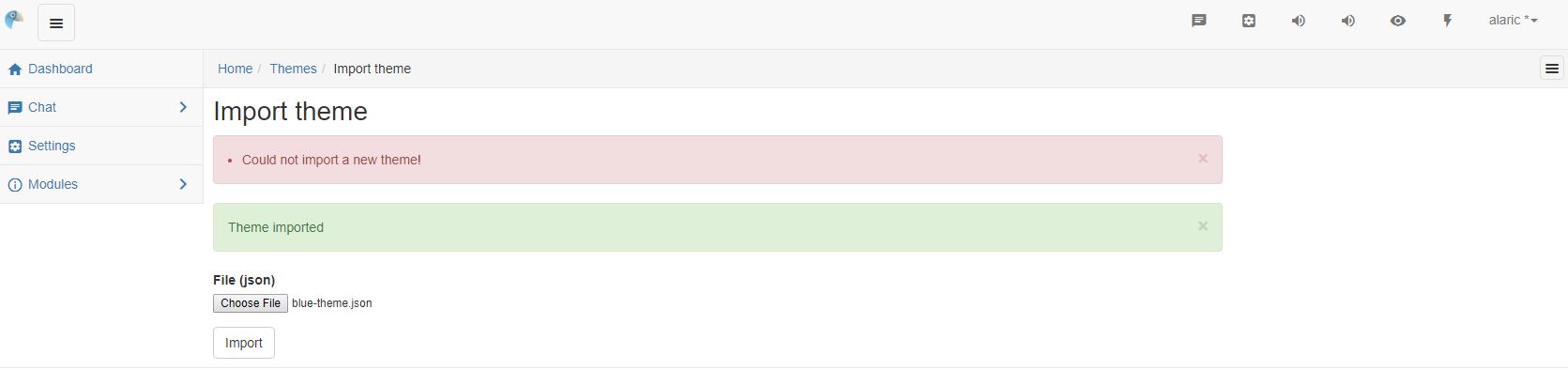 cant Import themes · Issue #1108 · LiveHelperChat/livehelperchat · GitHub