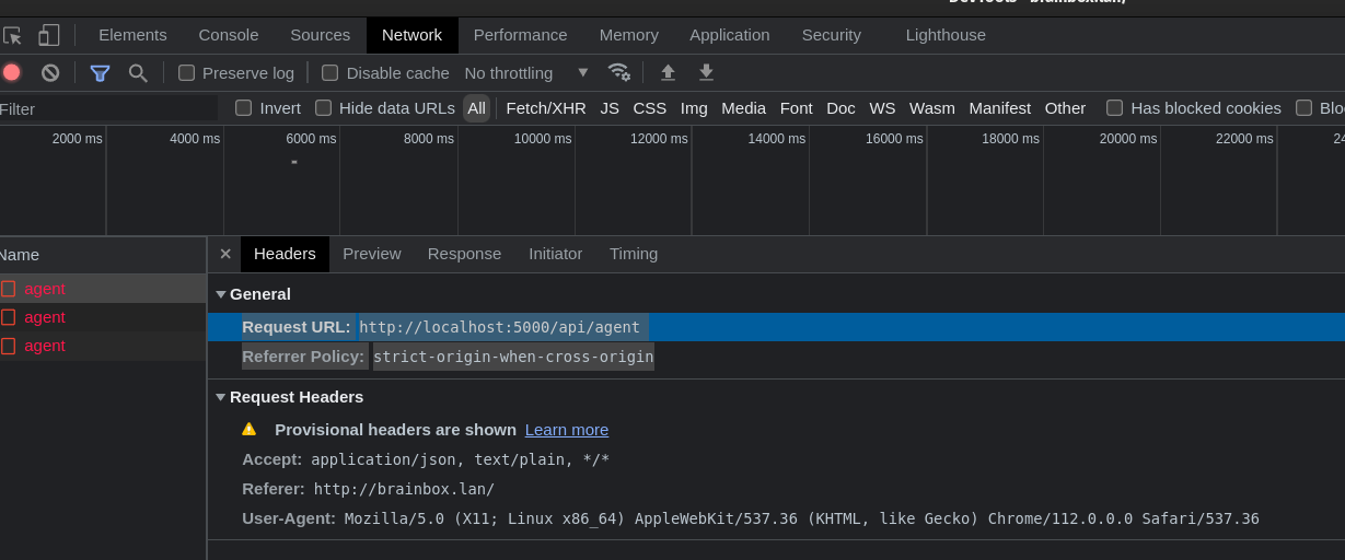 Front end returning network error : · Issue #71 · Josh-XT/AGiXT · GitHub