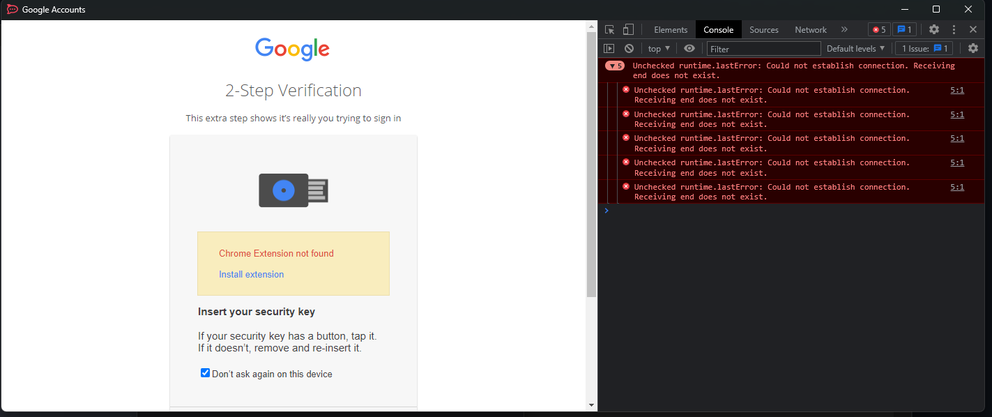 Unable to sign in using Secure Token. Missing extension for embedded ...