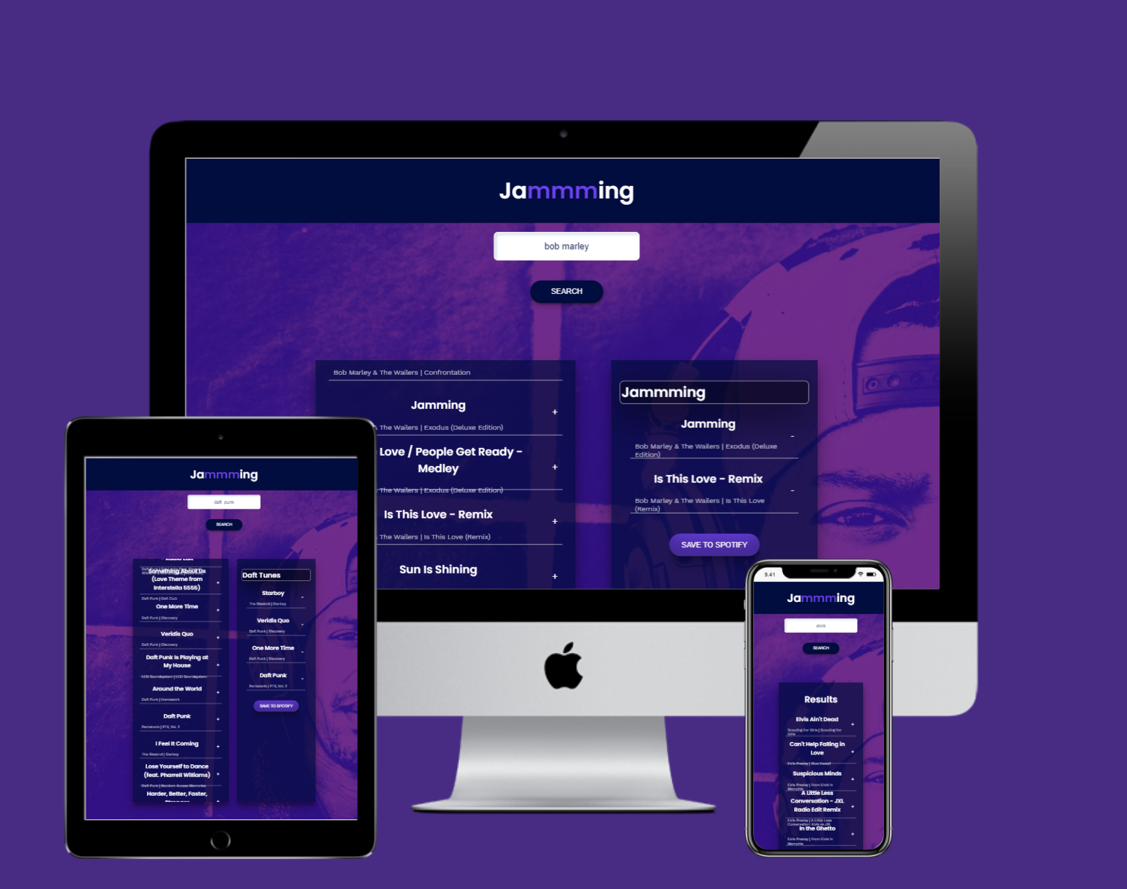 GitHub - DaleFitzgerald/Jammming: Playlist maker for Spotify made with ...