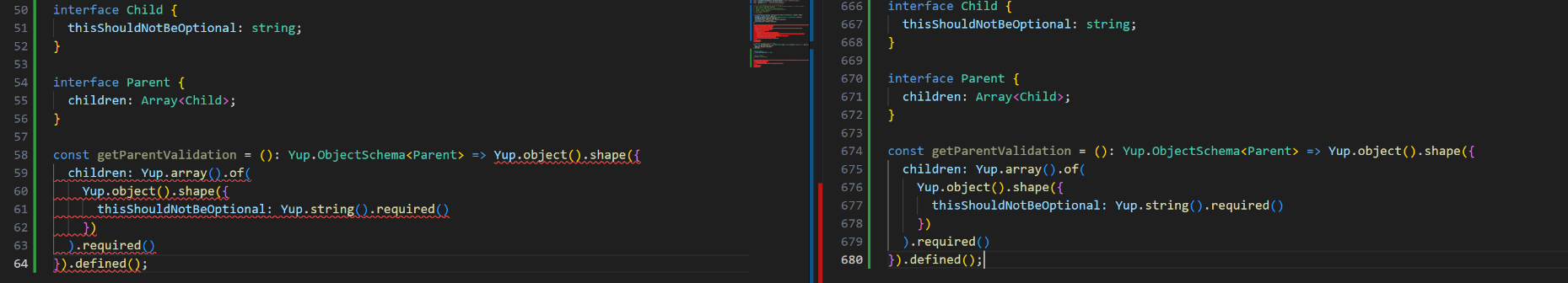 SchemaOf returns undefined-able type for a required array · Issue #1853 · jquense/yup · GitHub